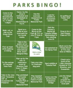Parks Bingo - City of Tukwila